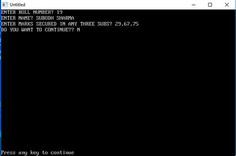 File Handling In Qbasic