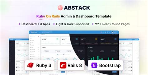 Abstack Ruby On Rails Admin And Dashboard Best Template