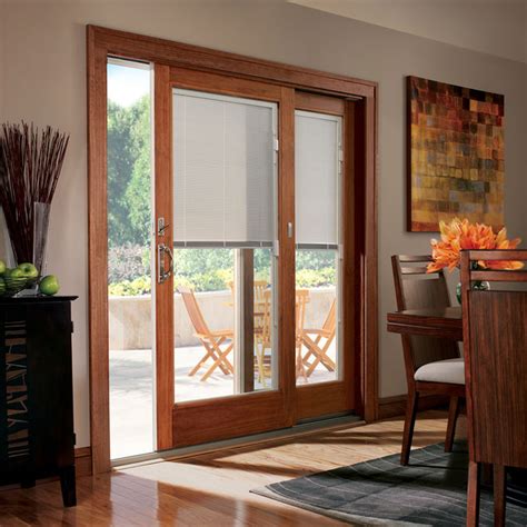 Triple Pane Sliding Glass Door With Blinds Glass Designs