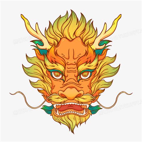 手绘卡通龙头插画免抠png图片素材下载手绘png熊猫办公