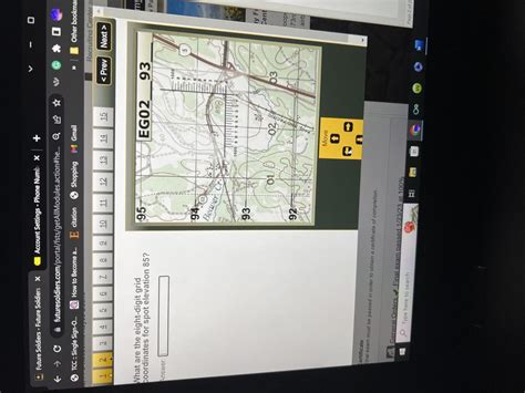 [free] What Are The Eight Digit Grid Coordinates For Spot Elevation 85