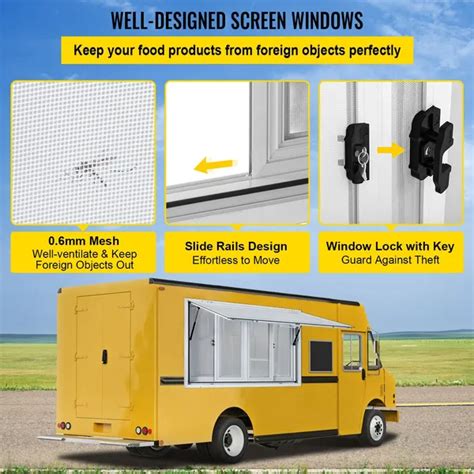 Dropship Vevor Concession Window 60 X 36 Inch Aluminum Alloy Food