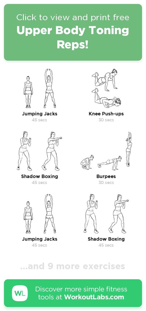 Upper Body Toning Reps · Workoutlabs Fit Upper Body Toned Body