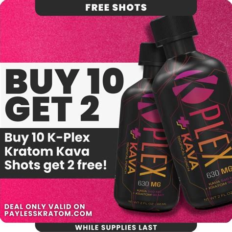 K Plex Kava Kratom Tropical Punch Shot Buy Now And Save