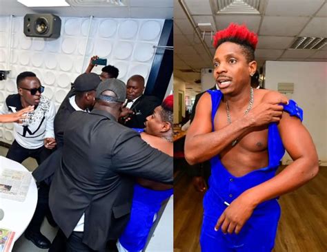 Interview Goes Wrong As Oga Obinna And Eric Omondi Fight In Studio