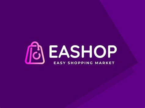 Easy Shopping Minimal Modern Brand Logo Design Template — Customize