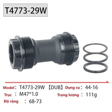 Bb Vặn T47 29mm 2 đầu Lồi Hanoibike Shop