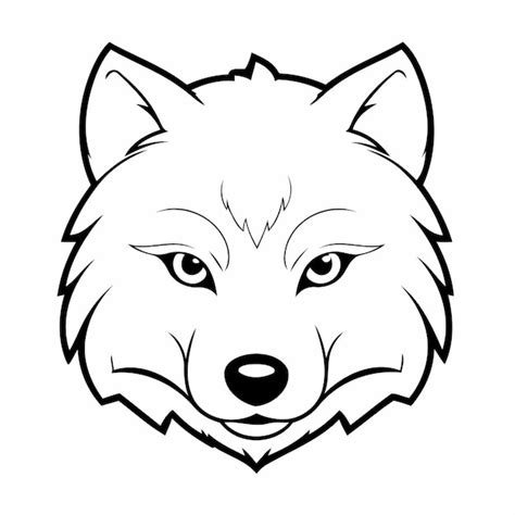 어린이 컬러링 워크을 위한 대의 간단한 터 일러스트레이션 프리미엄 벡터