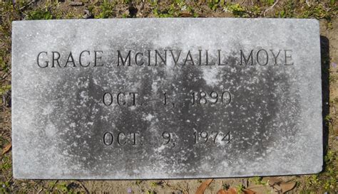 Grace Mcinvaill Moye 1890 1974 Monumento Find A Grave
