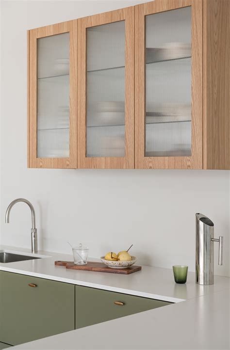 Fluted Glass For Your Ikea Kitchen Glass Kitchen Cabinets Wooden Kitchen Cabinets Dining