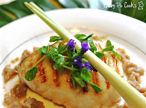 Quay Po Cooks Cod Fillet In Lemon Grass Shallot Sauce