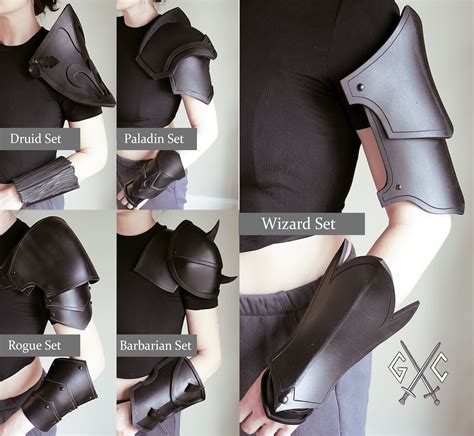 Shoulderpauldron And Bracer Armor Patterns Fantasy Medieval Eva