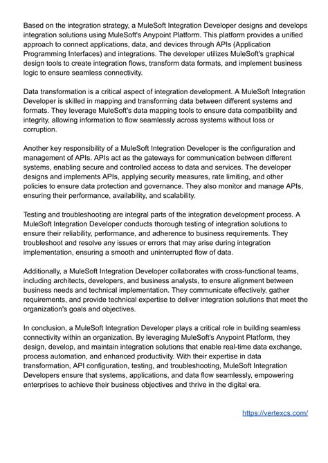 Ppt Building Seamless Connectivity The Role Of A Mulesoft Integration Developer Powerpoint