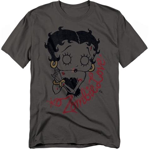Betty Boop Classic Zombie Mens Short Sleeve Shirt