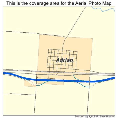 Aerial Photography Map Of Adrian Tx Texas