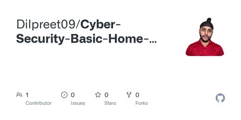 github dilpreet09 cyber security basic home lab