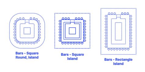 Bar Square Island Dimensions And Drawings