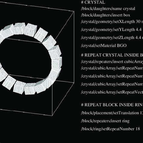 Ring Detector Geometry Obtained By Using The Command Scripts Displayed