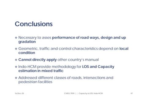 Capacity And Level Of Service Highways And Signalized Intersections Indo