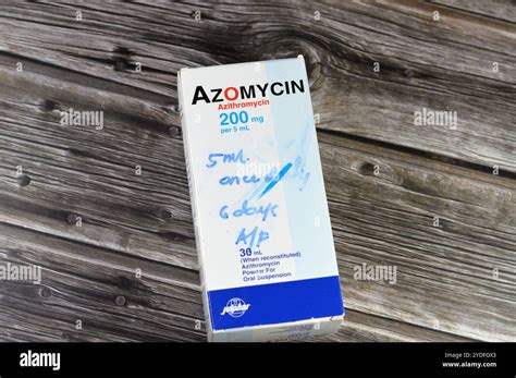 Cairo Egypt October 4 2024 Azomycin Azithromycin 200mg Per 5ml
