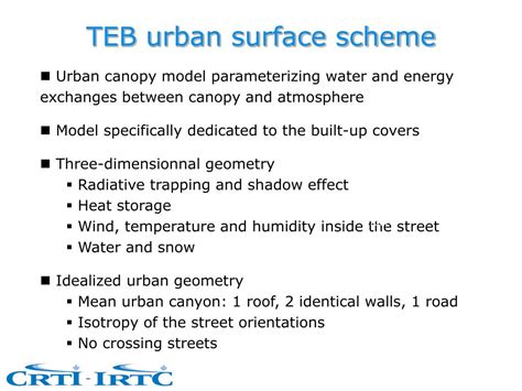 Ppt Parameterization Of Urban Covers In Mesoscale Models Powerpoint