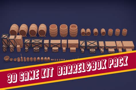 3d Game Kit Barrelandbox Pack 3d Props Unity Asset Store