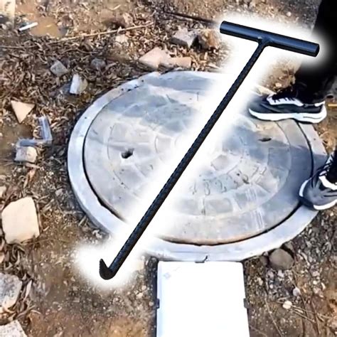 Manhole Hook 36 Inch Manhole Cover Hook Plumbing Tools T Type Drain