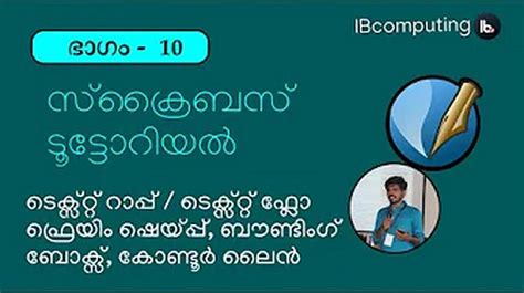 scribus malayalam tutorial part 10 flow text around image frame