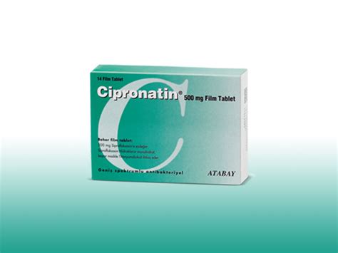 Cipronatin 500 Mg Tablet Prospektüsü