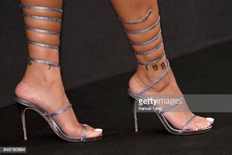 Rihanna Shoe Detail Attends The Fenty Beauty By Rihanna Launch