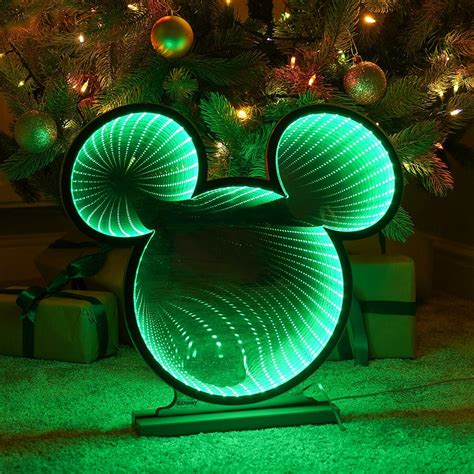 40cm ©disney Infinity Mirror Mickey Mouse Ears Christmas Figure Green