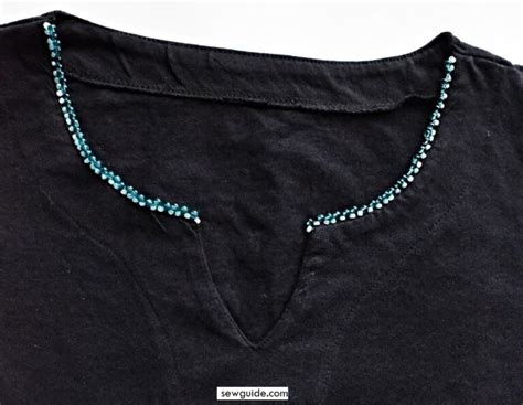 Beaded Neckline Edge How To Finish Neckline With Beads Easy Ways Sewguide