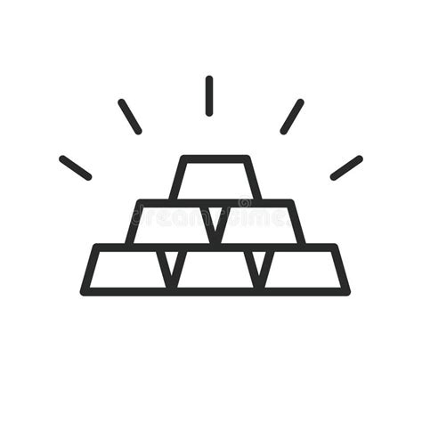 Gold Bar Vector Design Illustration Stock Vector Illustration Of Luxury Concept 258858138