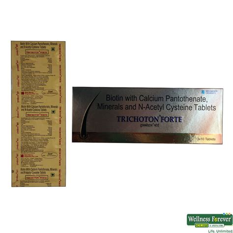 Buy Trichoton Forte 10 Tablets Online At Best Prices Wellness Forever