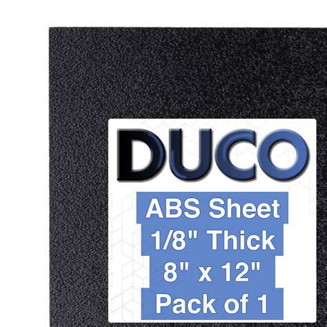 Duco Abs Plastic Sheet 1 8 Inch Thick 8 X 12 Two Sided Rigid Abs Sheet Textured Plastic