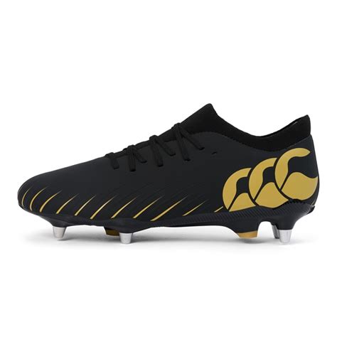 Canterbury Adults Speed Falcon Pro Soft Ground Rugby Boots Black