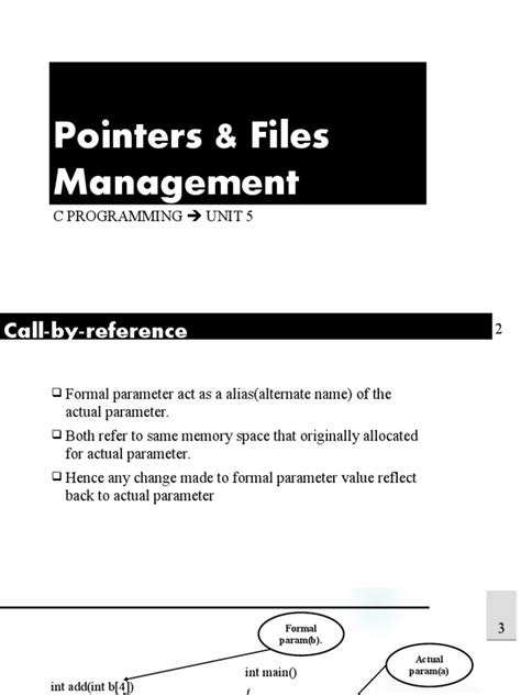 Understanding Pointers In C Programming Pdf Pointer Computer
