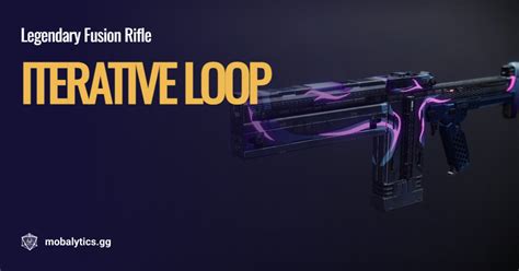 Iterative Loop God Roll For Pve And Pvp Stats And Possible Rolls Mobalytics