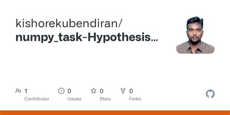 Github Kishorekubendirannumpytask Hypothesis Chi Square Test