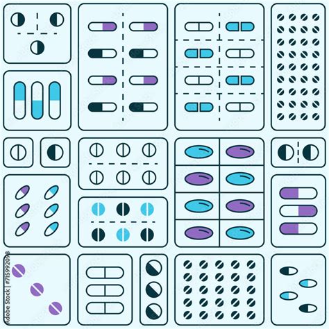 Vector Pattern On The Subject Of Pharmaceuticals Pharmacies Image Of