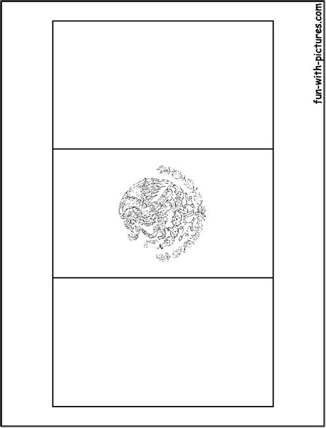 Mexico Flag Coloring Page