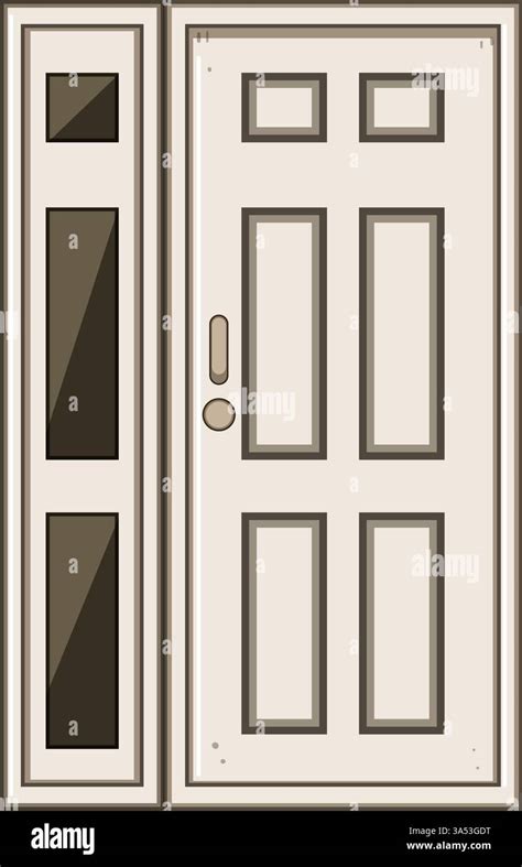 Threshold Door House Entrance Cartoon Vector Illustration Stock Vector