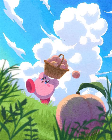 Miclot Kirby Kirby Series Nintendo Highres Basket Blush Cloud