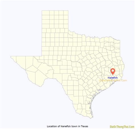 Map Of Kenefick Town Thong Thai Real