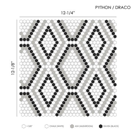 Python Draco Recycled Glass Mosaics Tilelelo