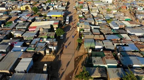 Ariel View Of The Slums In South Africa