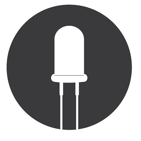 Dioden Symbol Vektor Illustration Logo Design Premium Vektor