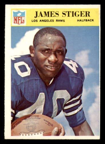 1966 Philadelphia 103 James Stiger Near Mint La Rams Id 362628 Ebay