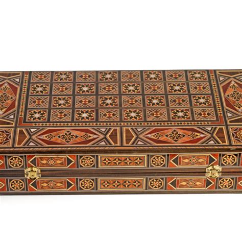 Large Dark Backgamon Board Nour Artisan