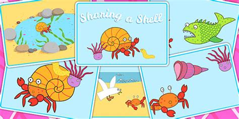Free Story Sequencing To Support Teaching On Sharing A Shell